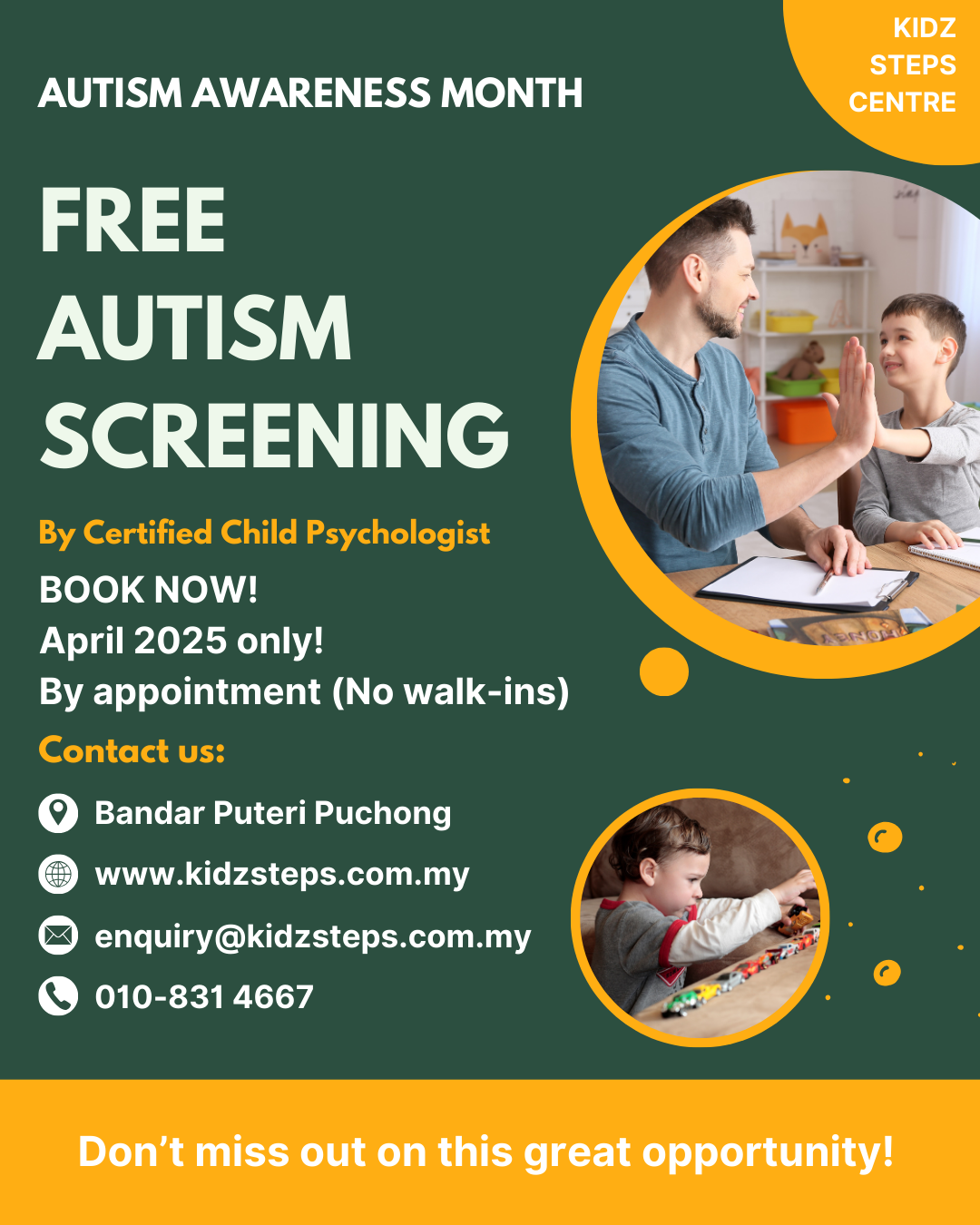 Why Early Autism Screening and Diagnosis - Kidz Steps Centre